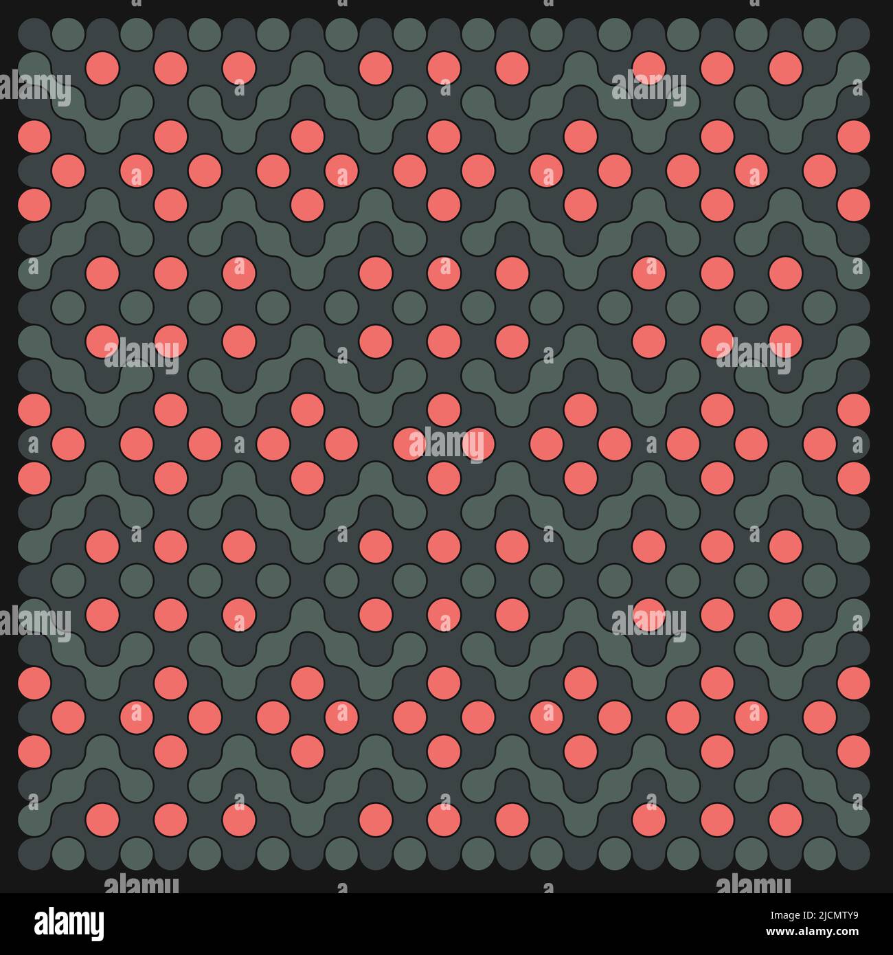 Random color rounded truchet tiling illustration Stock Vector Image ...