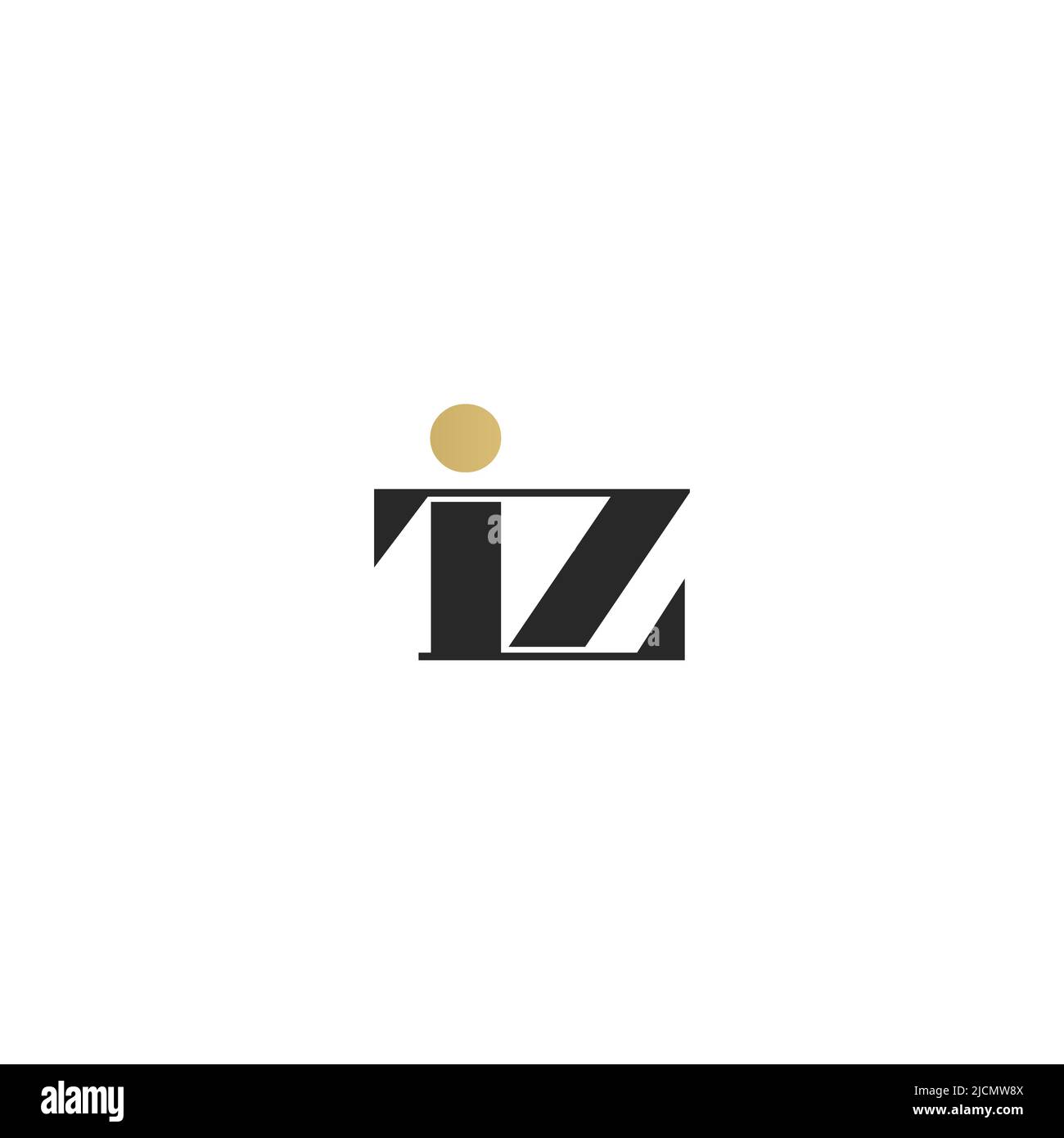 Alphabet letters Initials Monogram logo IZ, ZI, Z and I Stock Vector ...