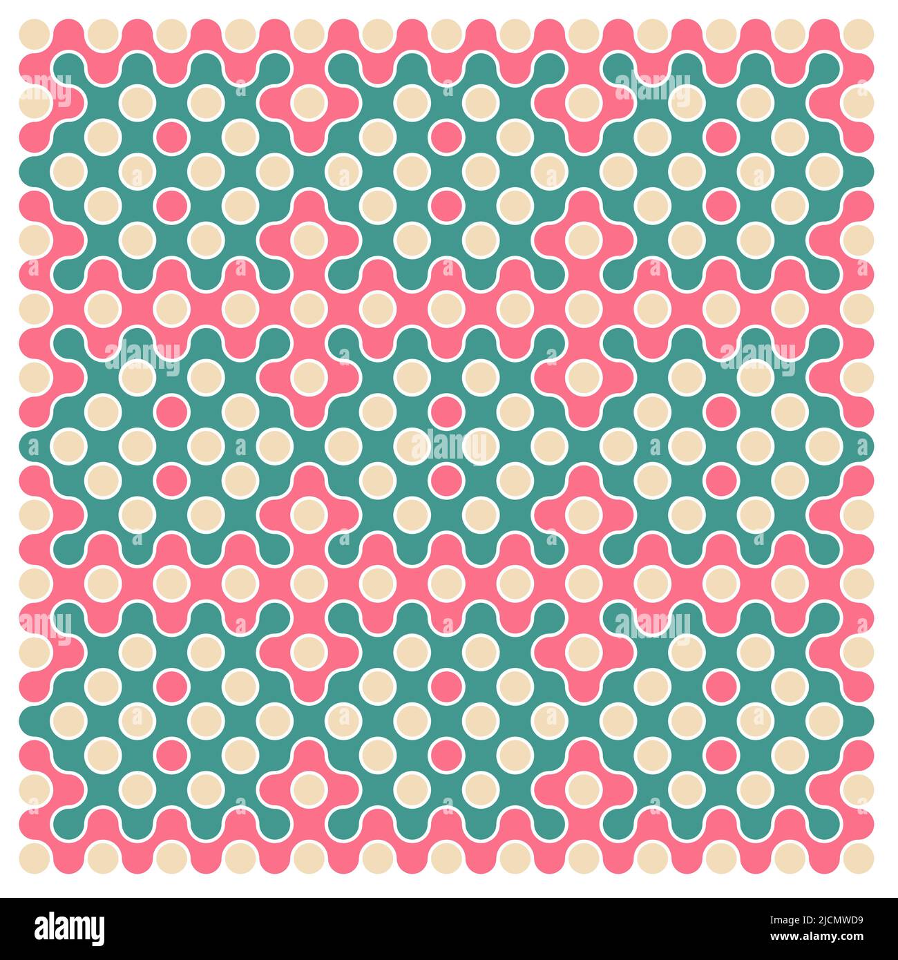 Random color rounded truchet tiling illustration Stock Vector Image ...