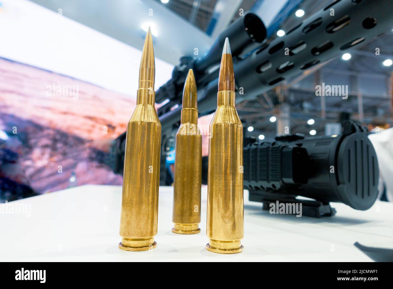 Large caliber machine gun cartridge Stock Photo - Alamy