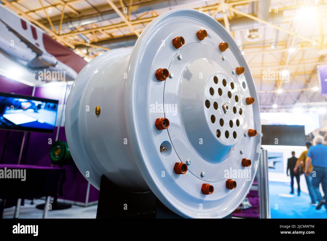 Aircraft brake disc. Aircraft wheel disc Stock Photo - Alamy