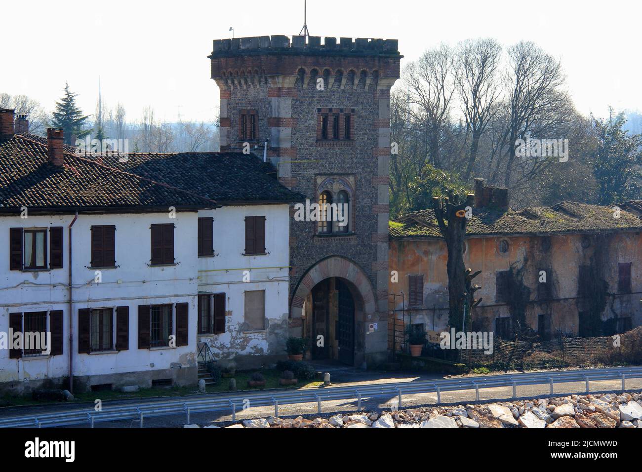 Walking in center of Cassano d'Adda Stock Photo - Alamy