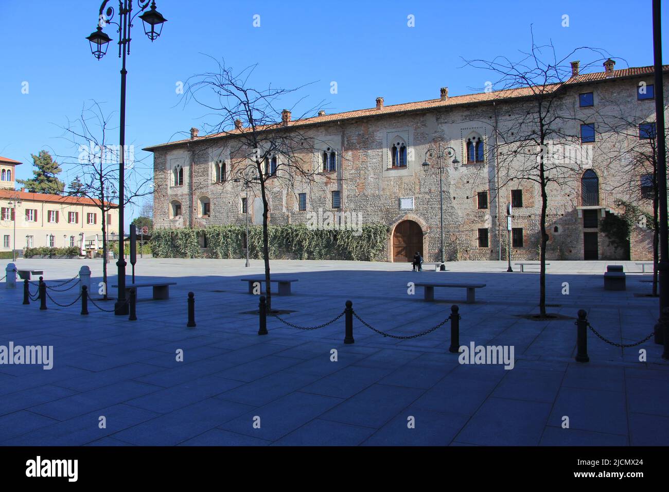 Walking in center of Cassano d'Adda Stock Photo - Alamy