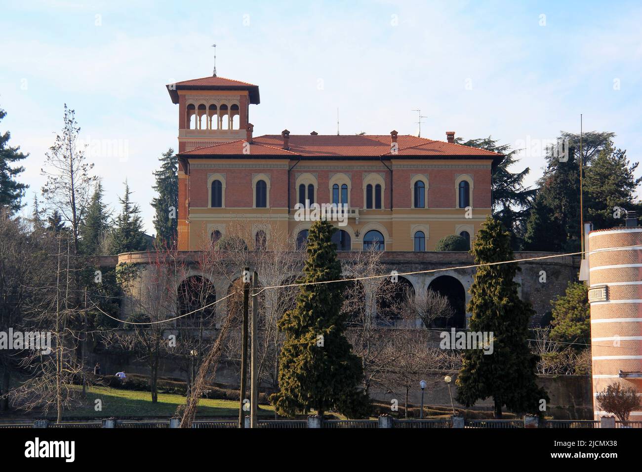 Walking in center of Cassano d'Adda Stock Photo - Alamy