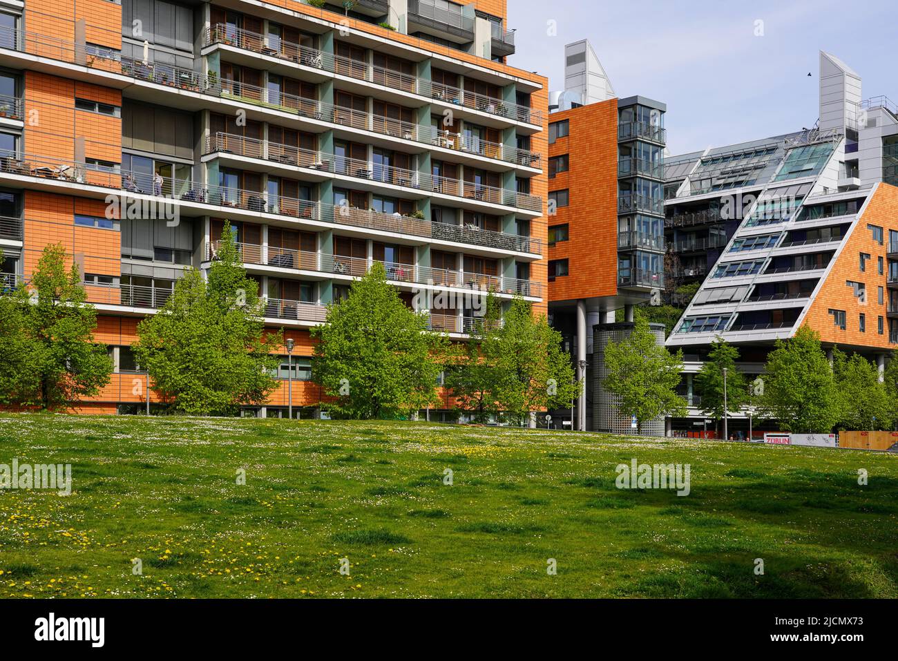 Modern architecture at Potsdamer Platz in Berlin, Germany, 29.4.22 ...