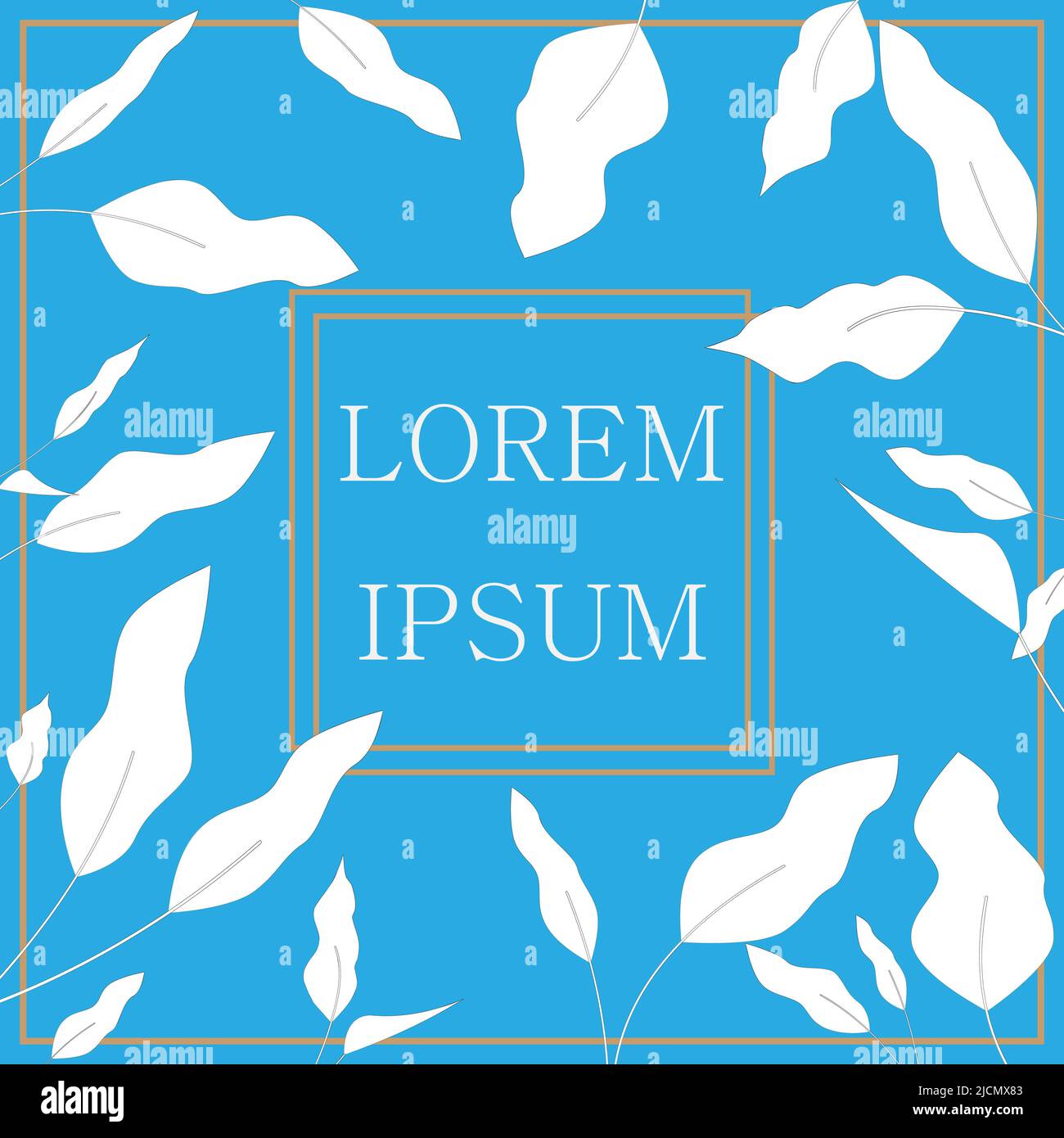 Botanical Floral frame for text. Template for design florist shop ...