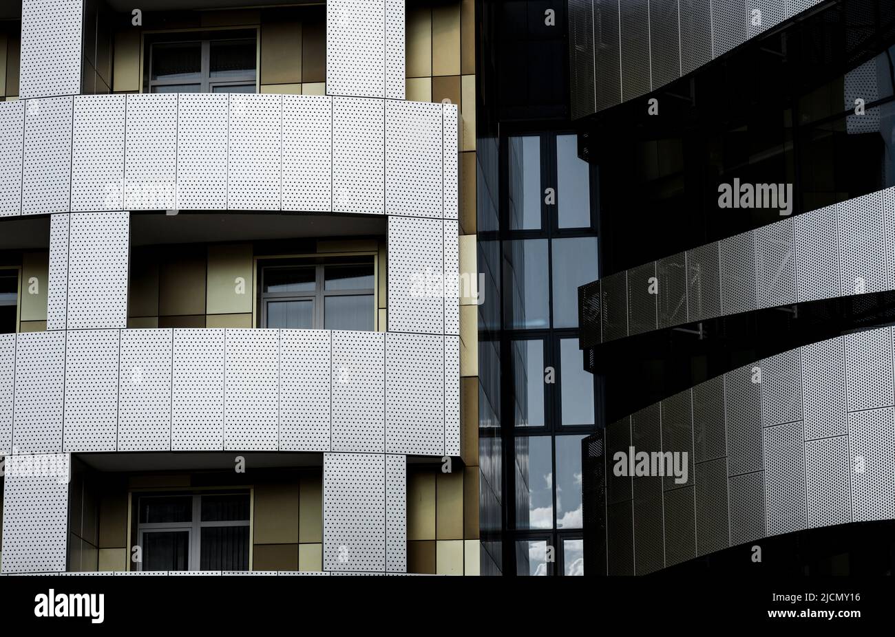 Architecture modern finance building with windows. futuristic design ...