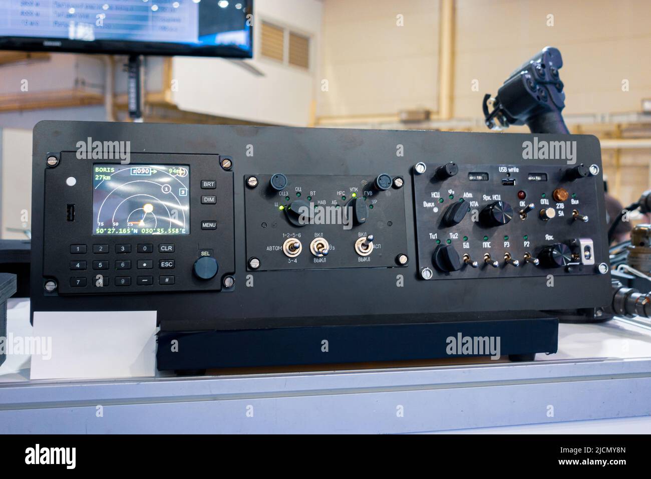 Indication panel. Onboard information system Stock Photo - Alamy