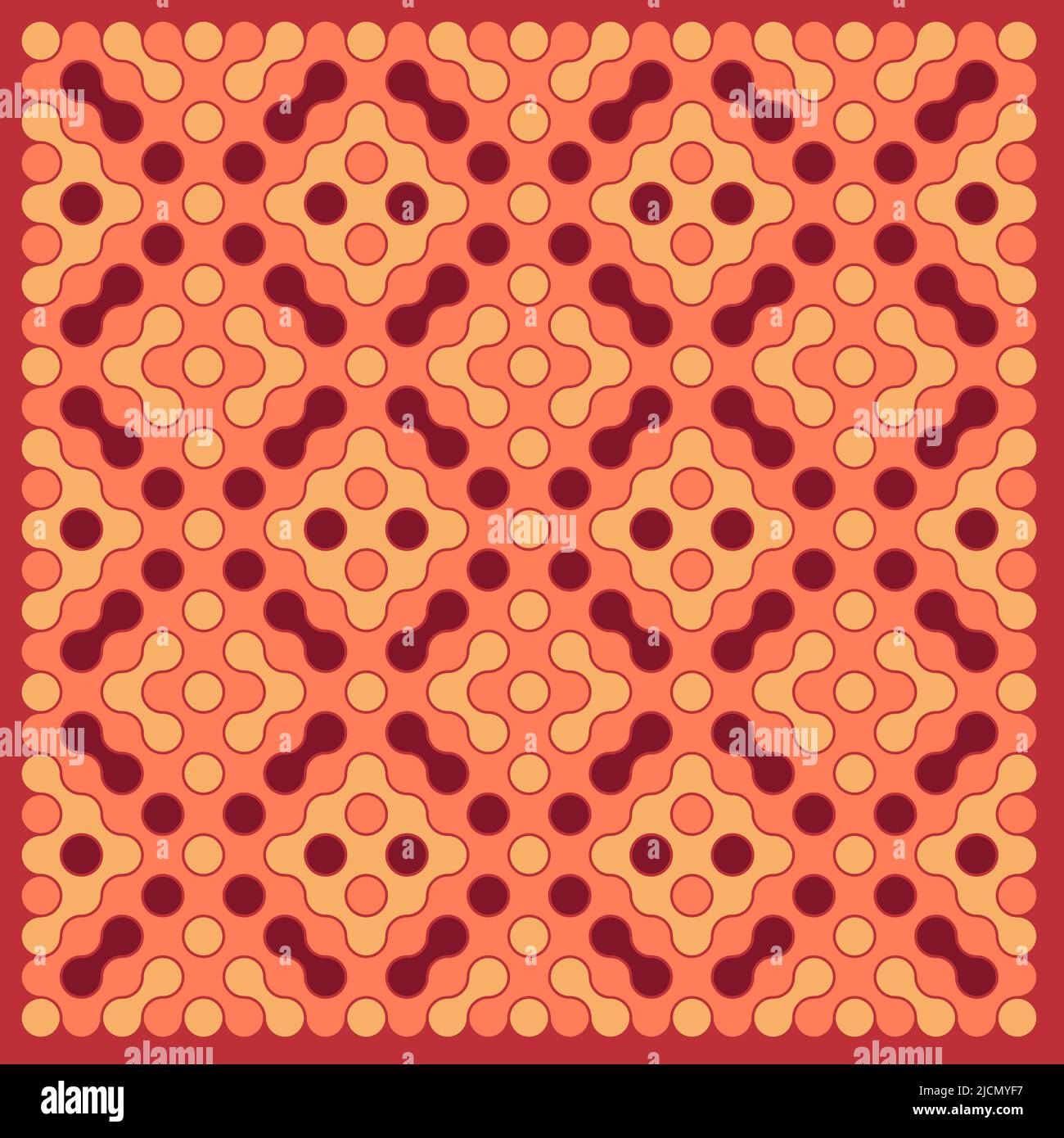 Random color rounded truchet tiling illustration Stock Vector Image ...