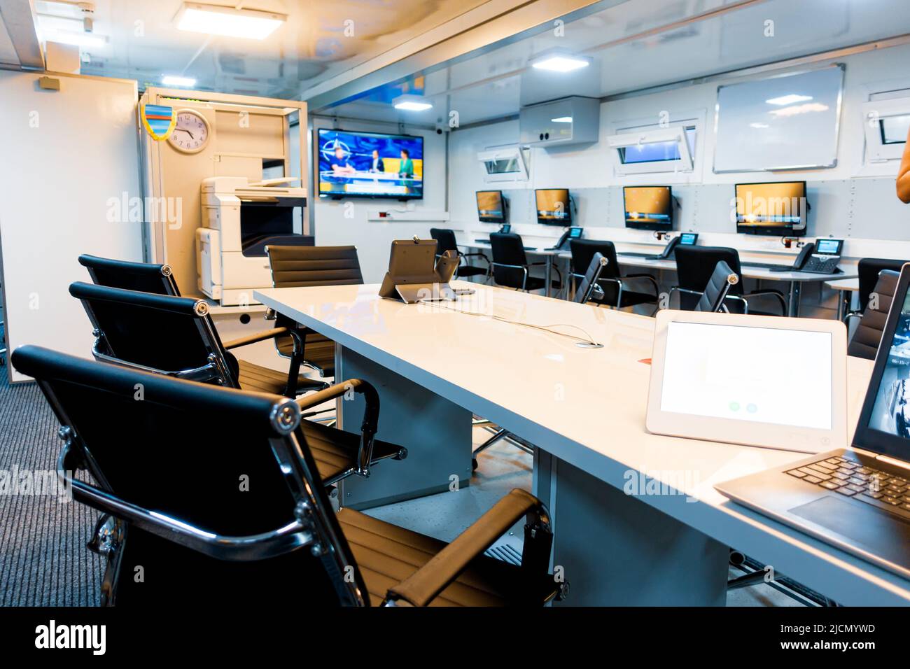 Autonomous mobile emergency control room. Emergency control room ...
