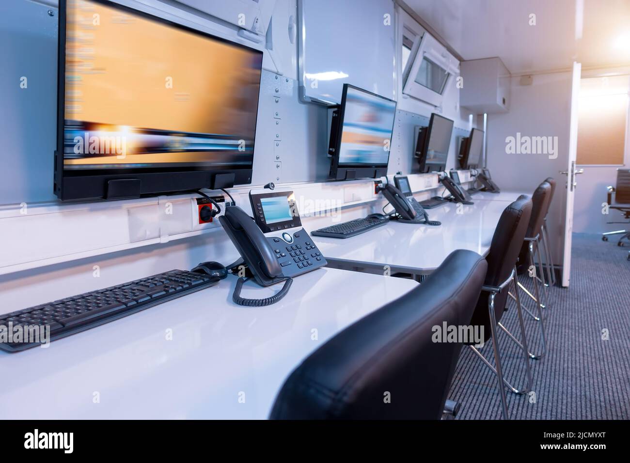 Autonomous mobile emergency control room. Emergency control room ...