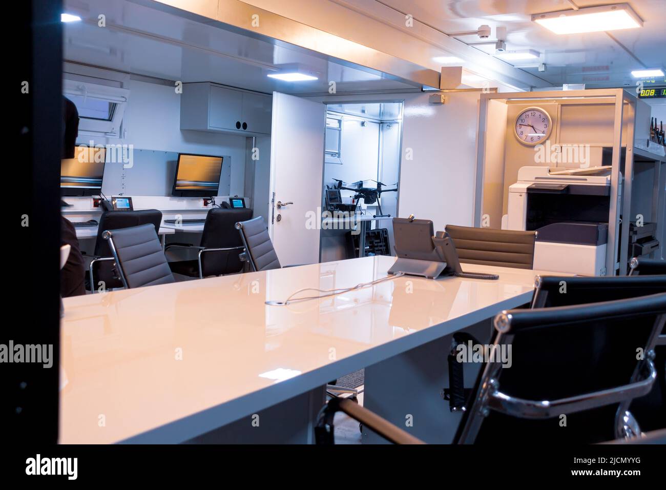 Autonomous mobile emergency control room. Emergency control room ...