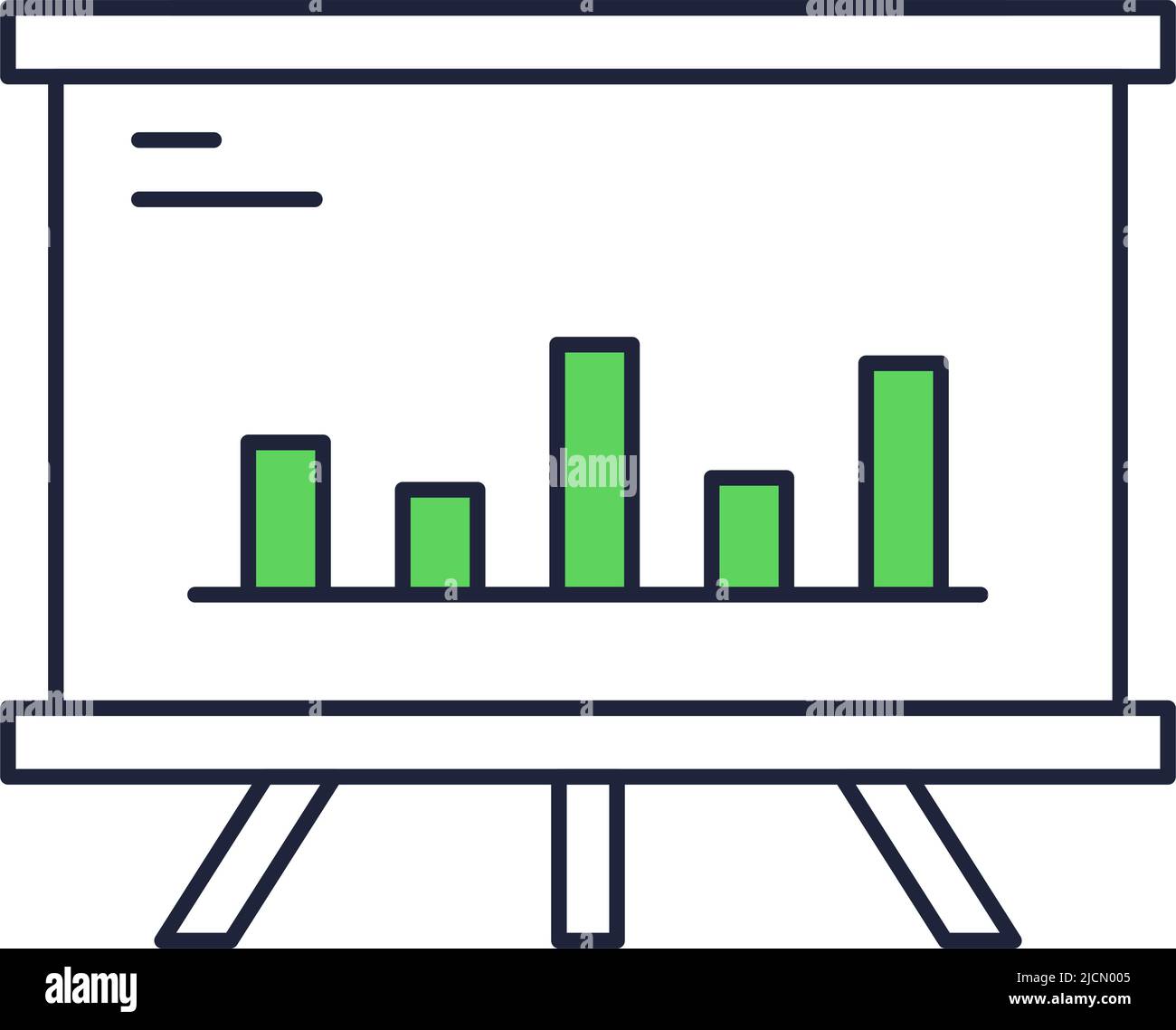 Easel with graph icon Stock Vector Images - Alamy