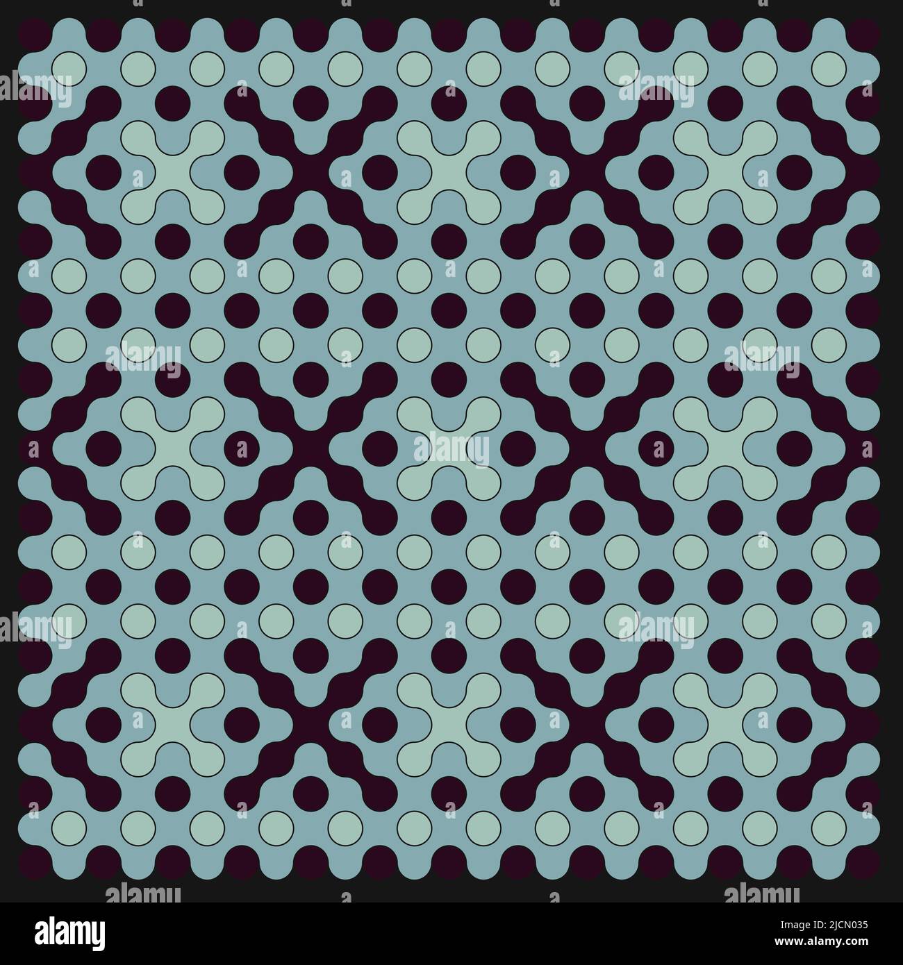 Random color rounded truchet tiling illustration Stock Vector Image ...