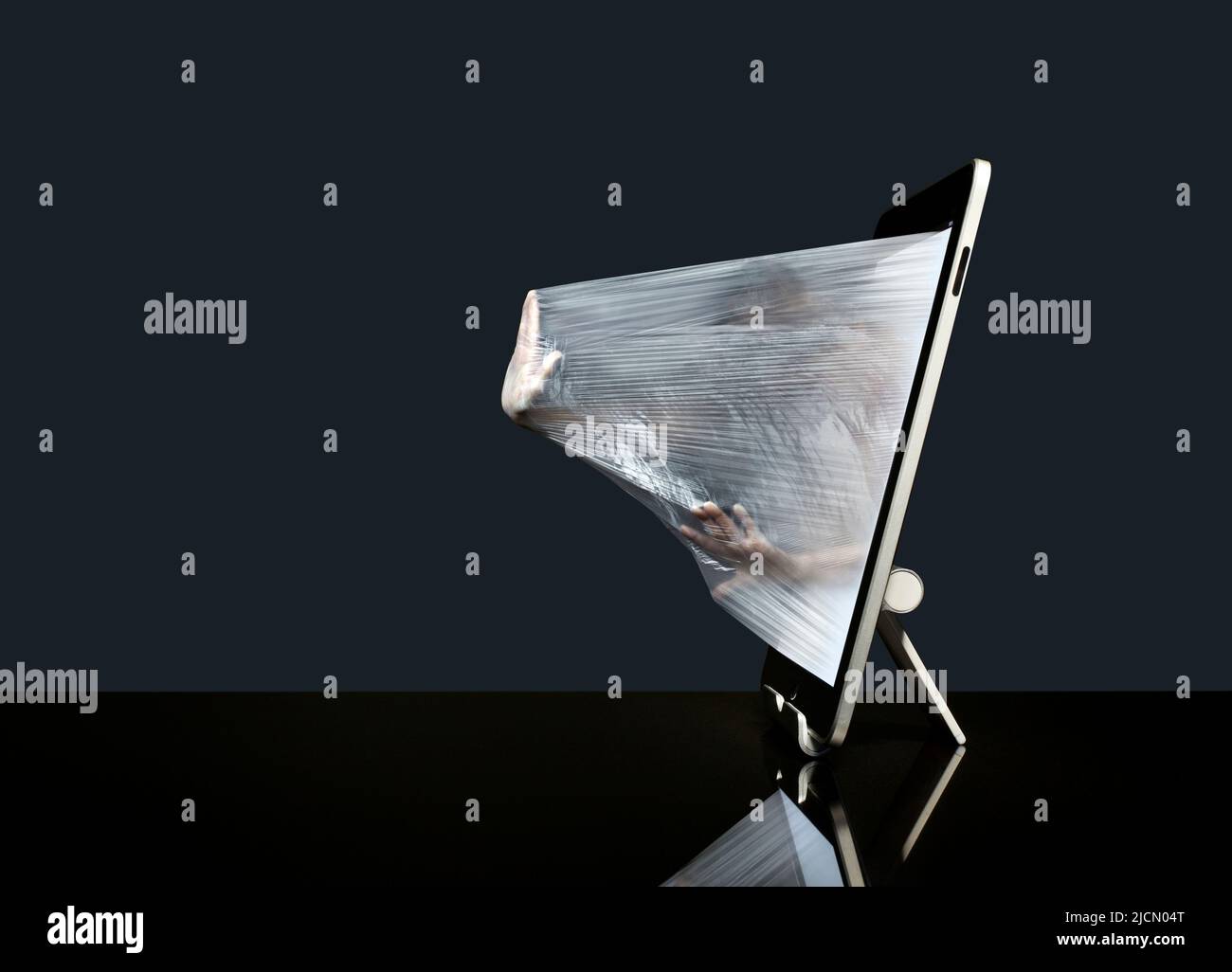 Trapped in computer screen hi-res stock photography and images - Alamy