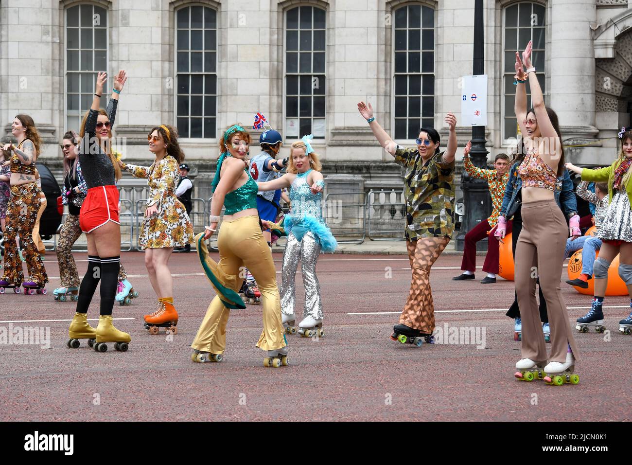 London, UK, 5th Jun 2022, Platinum Jubilee Pageant along the Mall ...