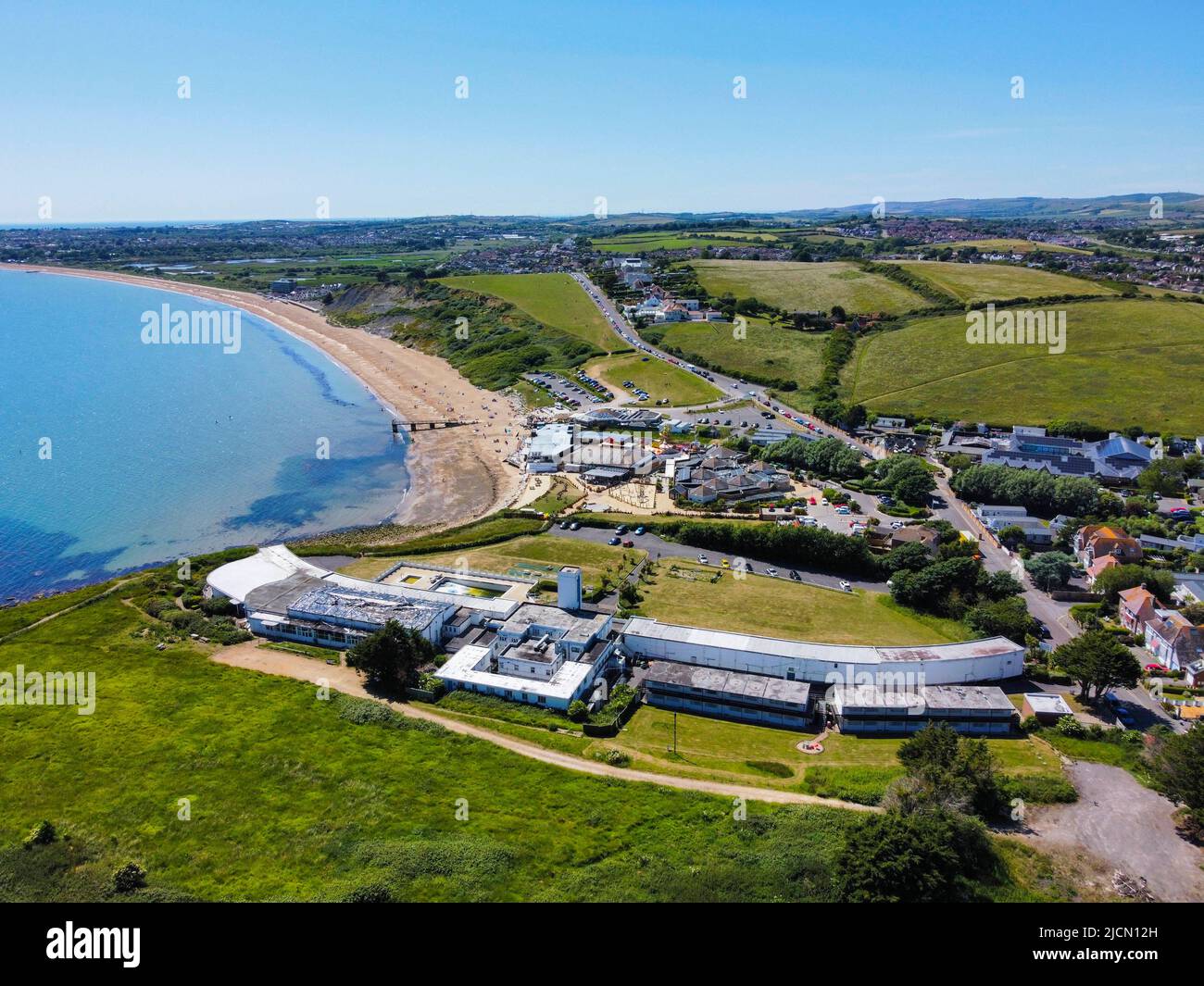 Bowleaze Cove, Weymouth, Dorset, UK. 14th June 2022. UK Weather. View ...