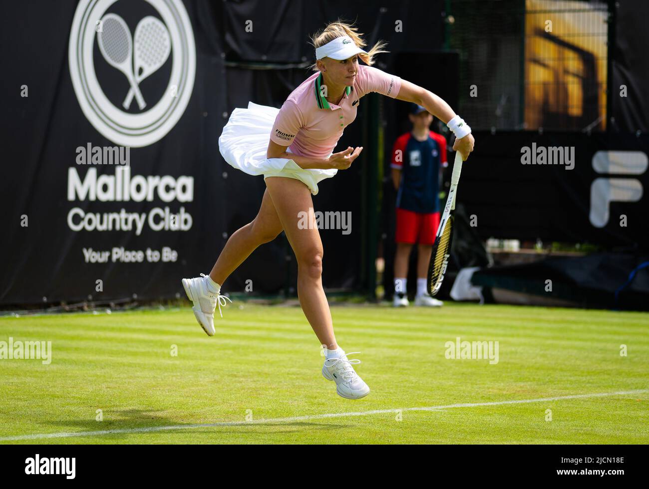 Jil Teichmann of Switzerland in action against Daria Saville of ...
