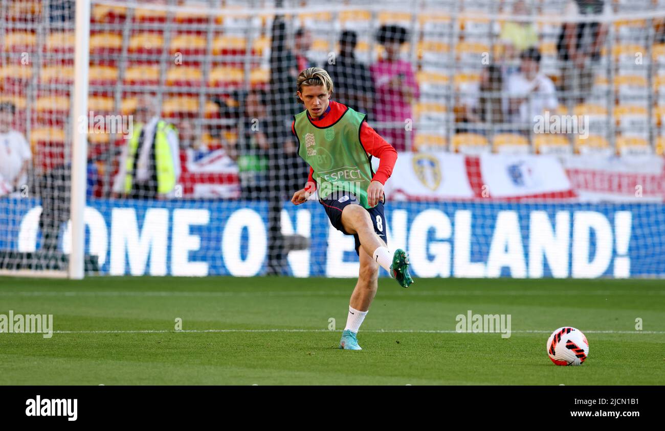 Wolverhampton, England, 14th June 2022. Conor Gallagher of England ...