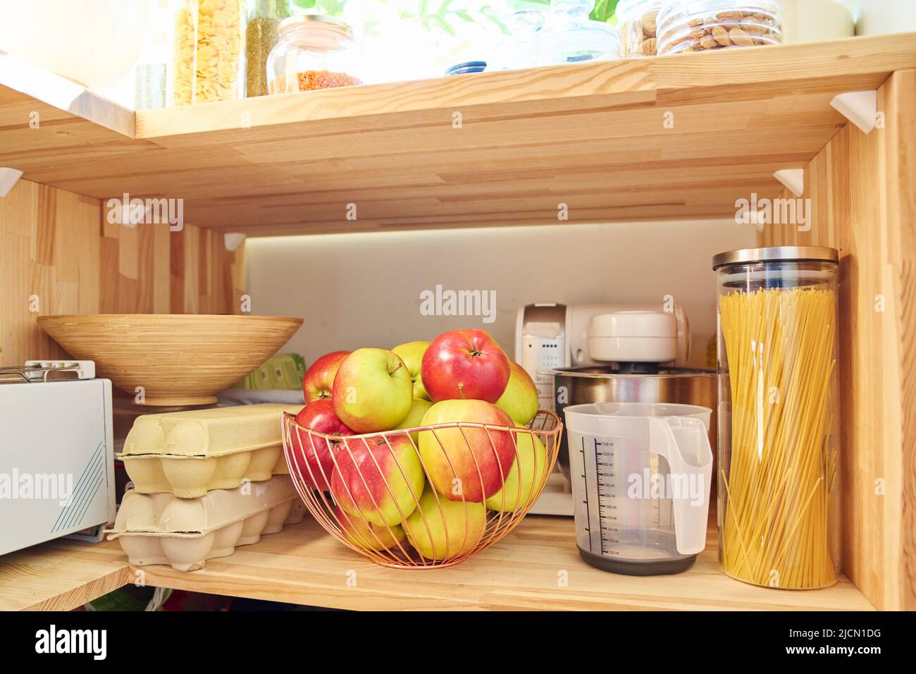Empty kitchen pantry cabinet hi-res stock photography and images - Alamy