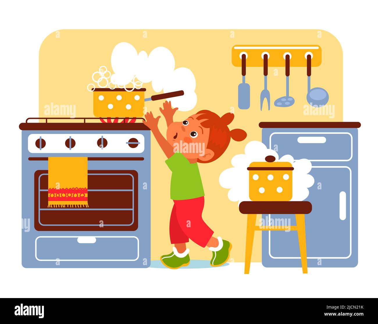 Unsafe child Stock Vector Images - Alamy