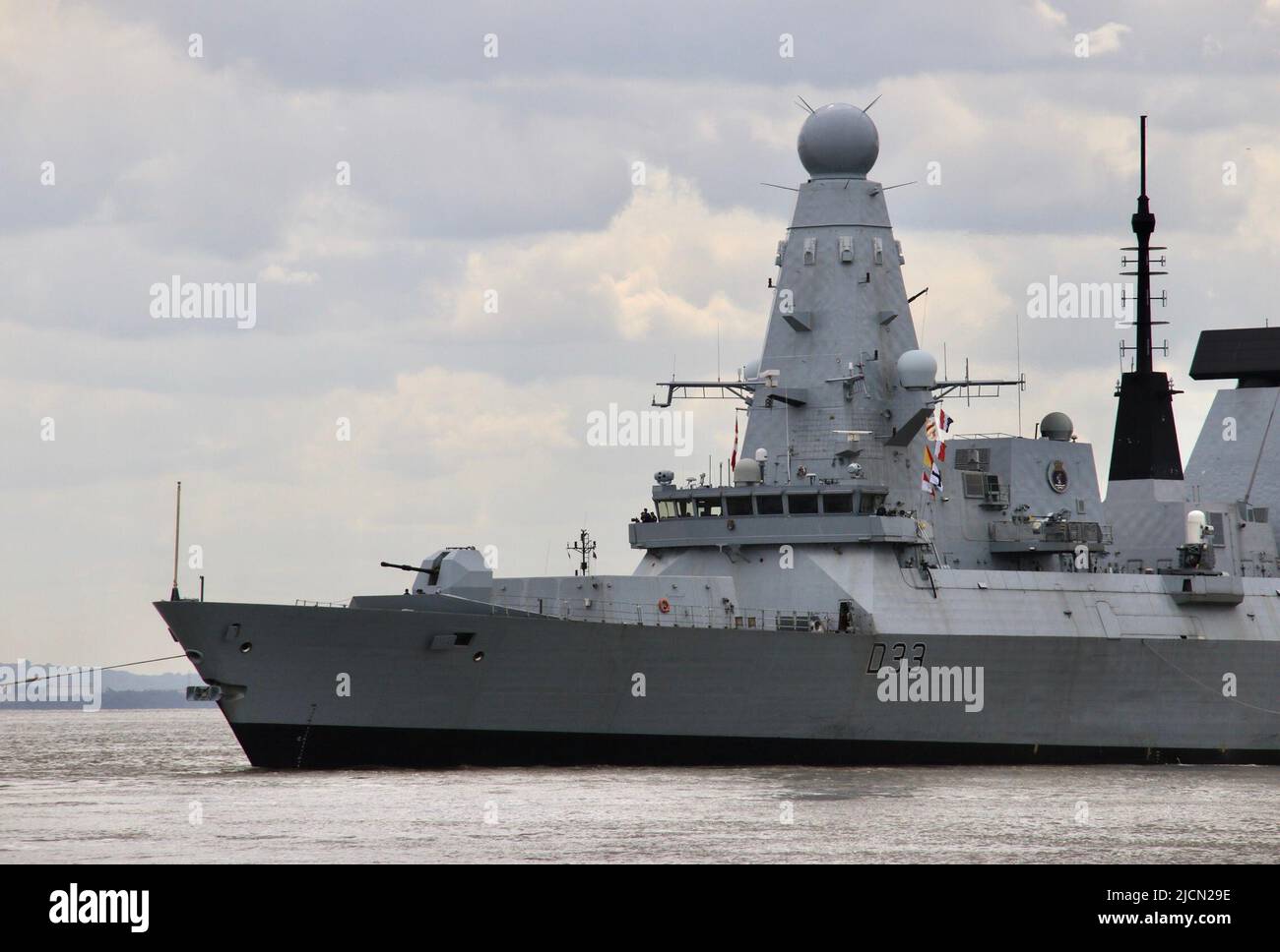 HMS Dauntless leaving Cammell Lairds Stock Photo - Alamy