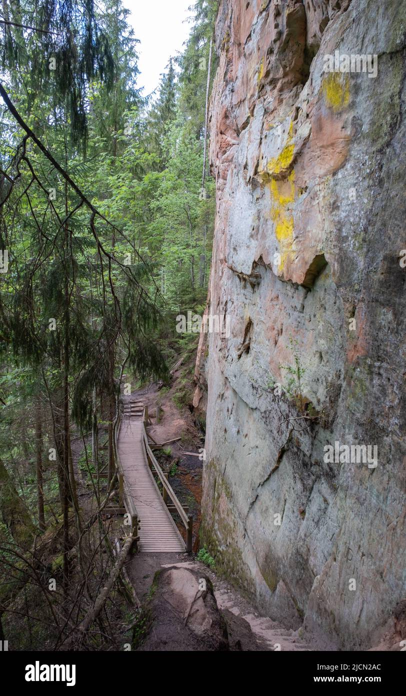 sandstone cliffs is approximately one kilometre long and is located on ...