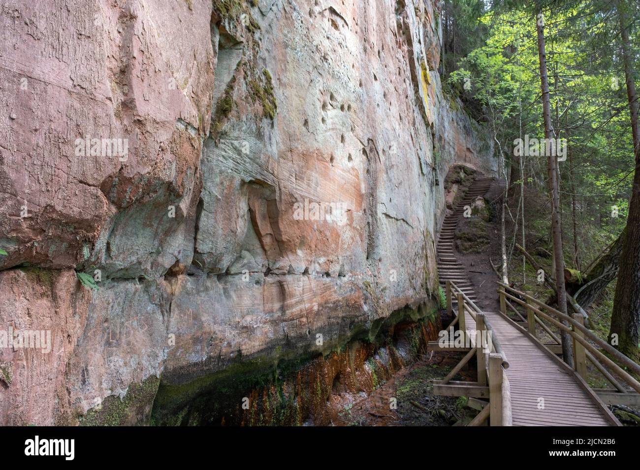 sandstone cliffs is approximately one kilometre long and is located on ...