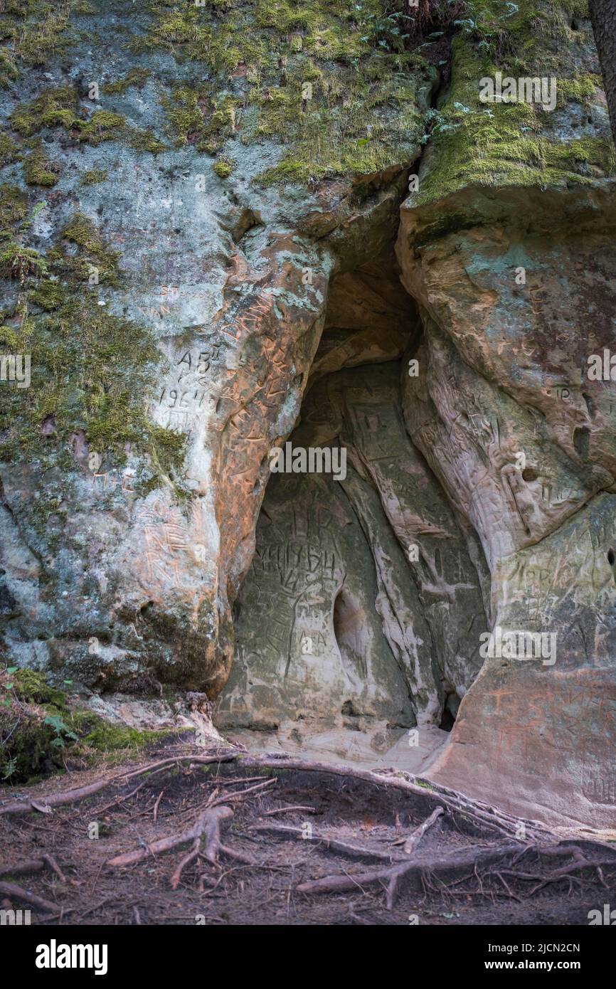 sandstone cliffs is approximately one kilometre long and is located on ...