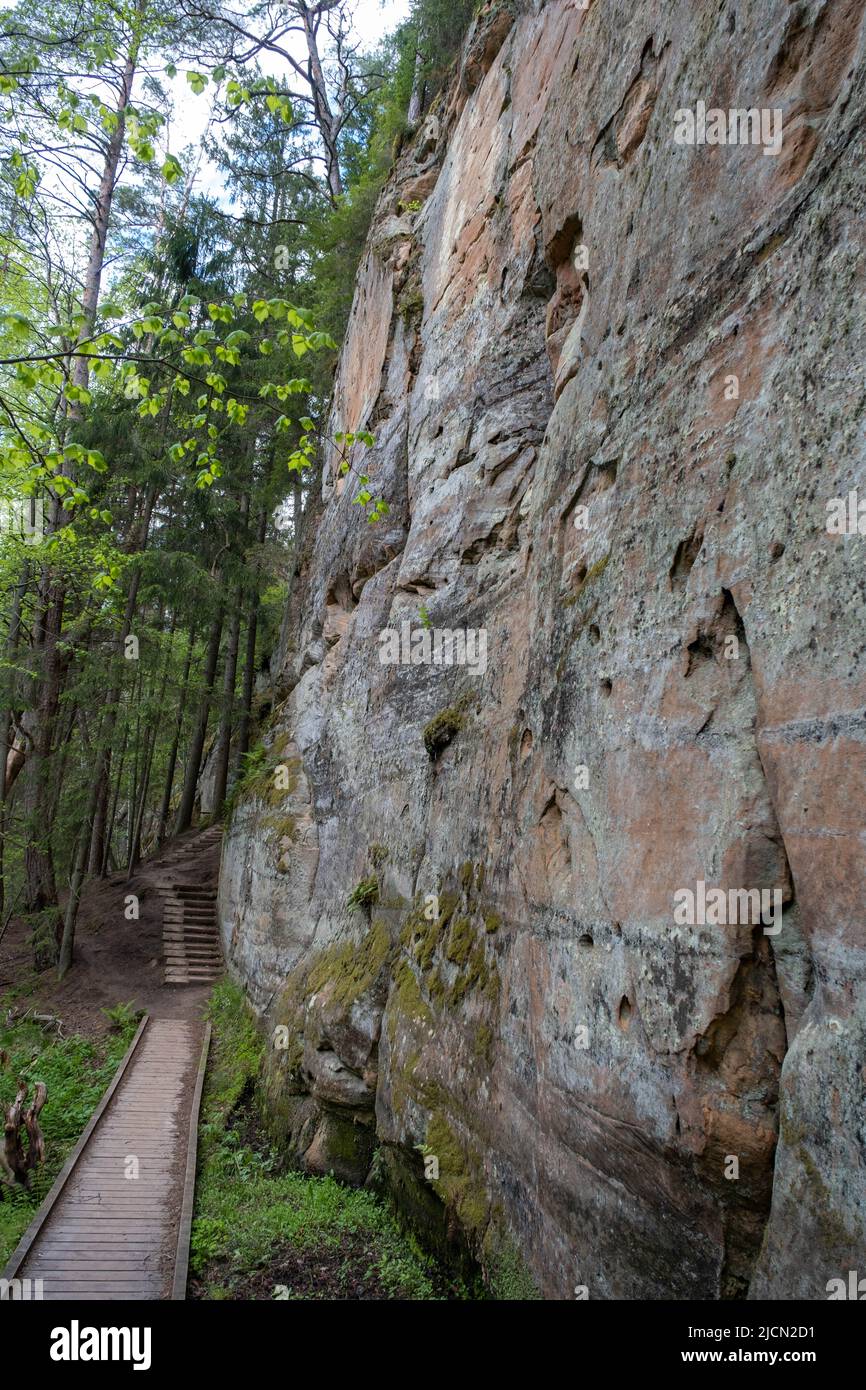 sandstone cliffs is approximately one kilometre long and is located on ...