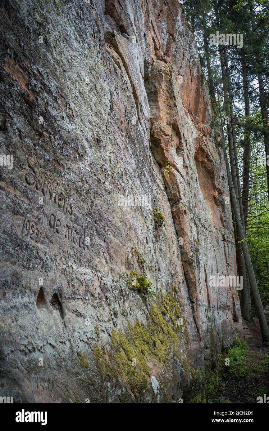 sandstone cliffs is approximately one kilometre long and is located on ...