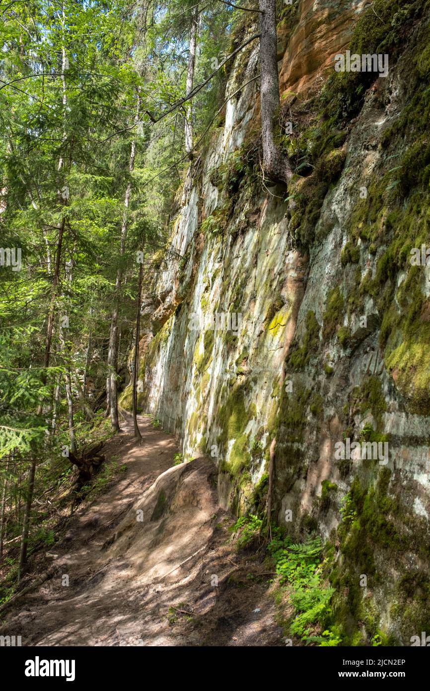 sandstone cliffs is approximately one kilometre long and is located on ...