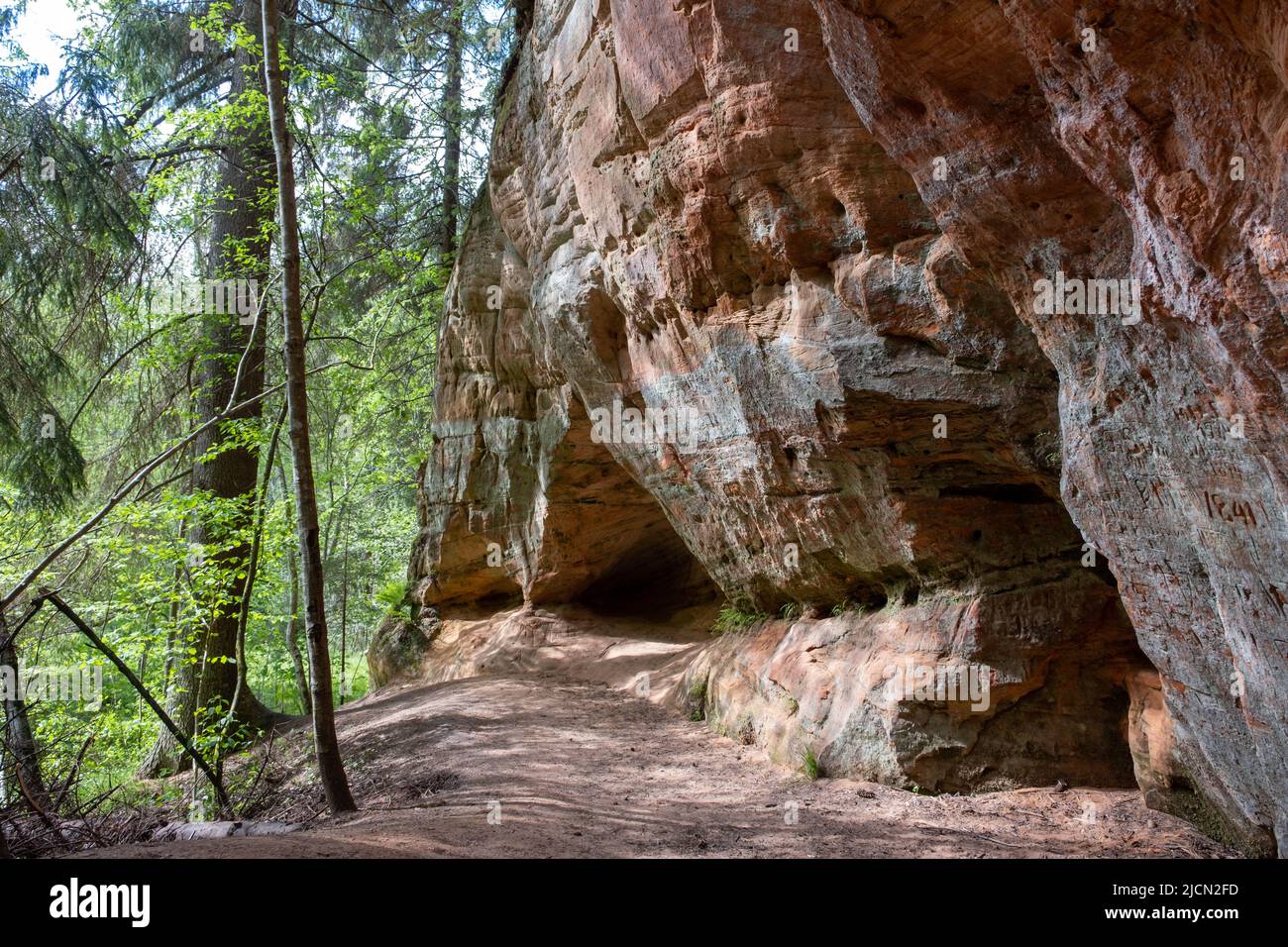 sandstone cliffs is approximately one kilometre long and is located on ...