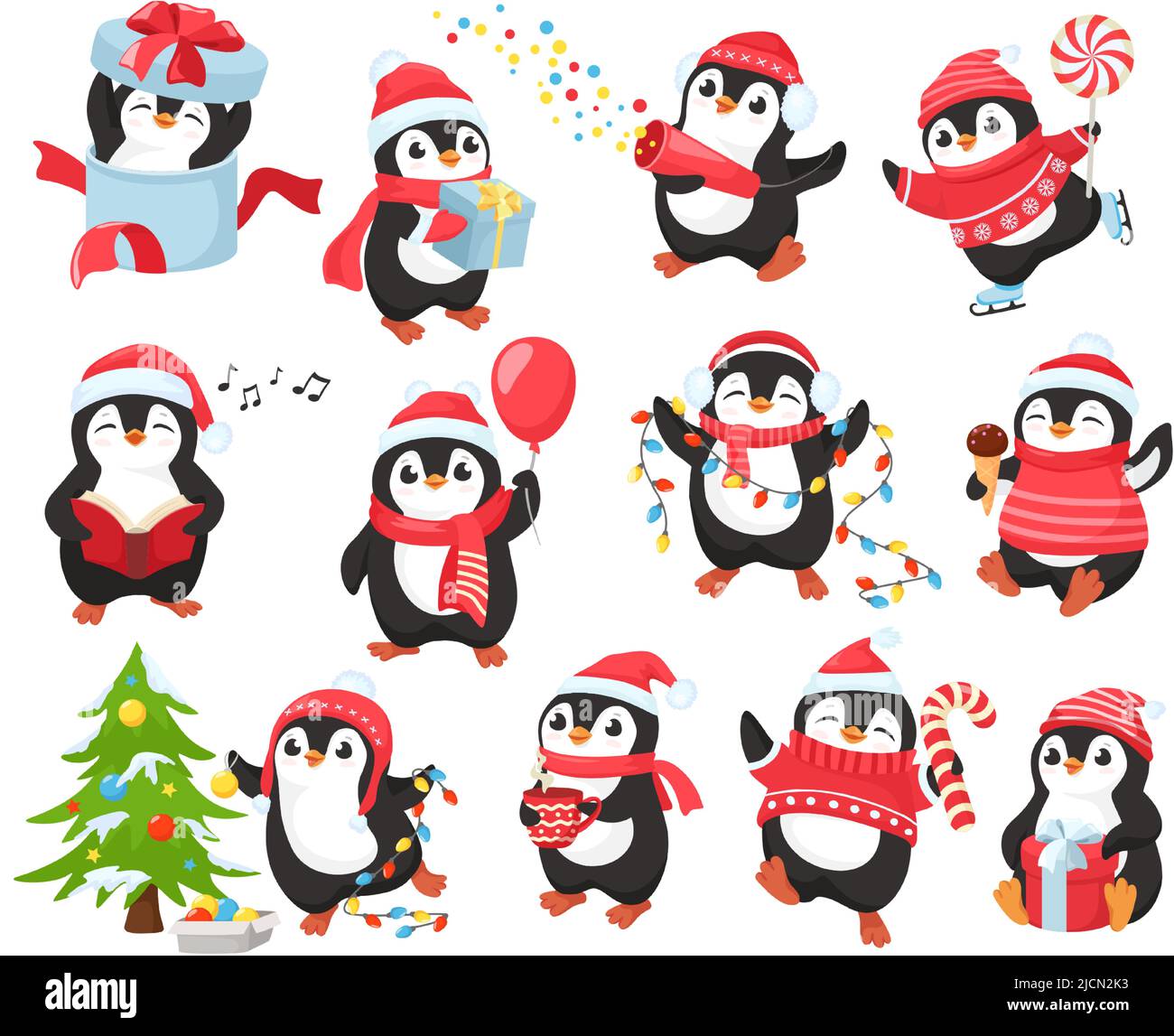 Holiday Penguin Clipart