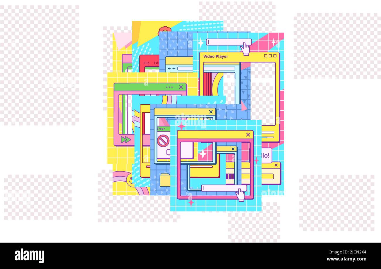 Aesthetic window Stock Vector Images - Alamy