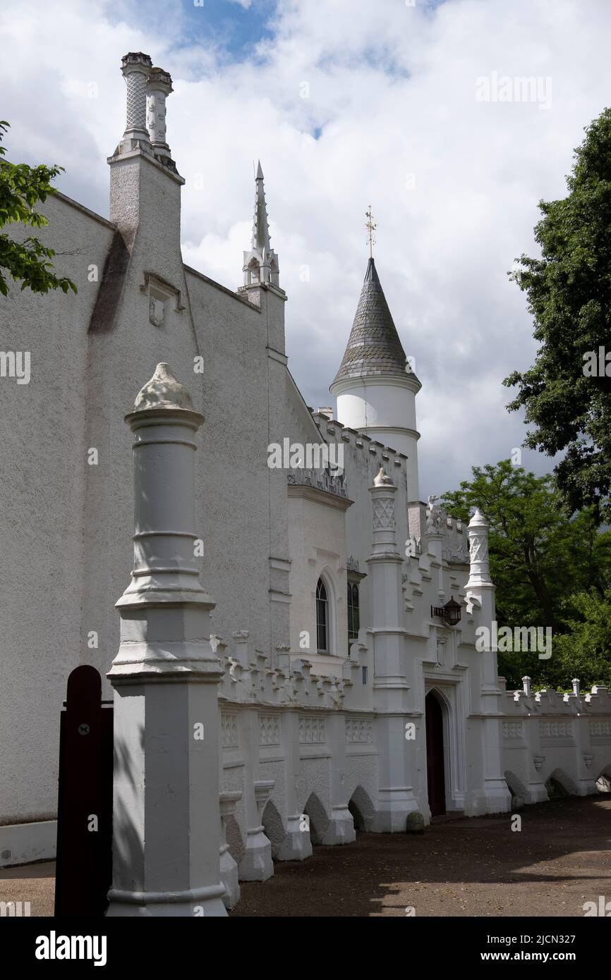 Typical example of the strawberry hill gothic style of architecture hi ...
