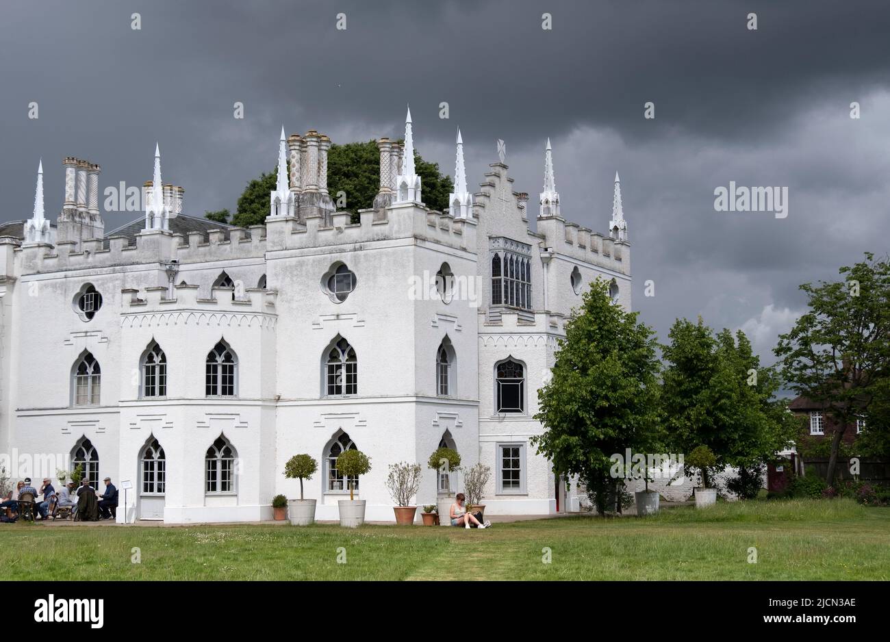 Amazing Strawberry hill Gothic style house,London,UK Stock Photo - Alamy