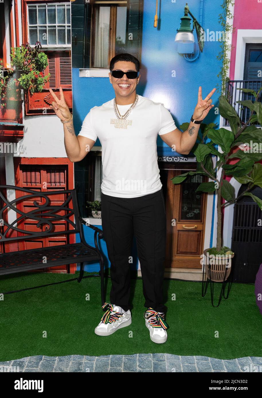 MIAMI, FLORIDA - JUNE 14: Eduin Caz is seen during Premios Juventud ...