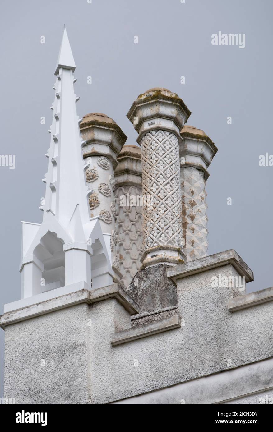 Amazing Strawberry hill Gothic style house,London,UK Stock Photo - Alamy