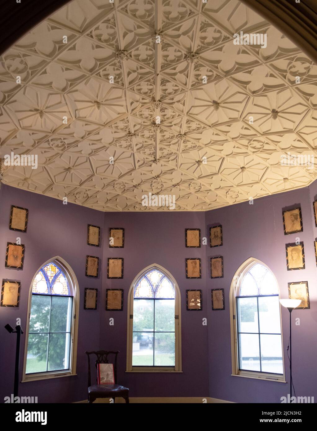 Typical example of the strawberry hill gothic style of architecture hi ...