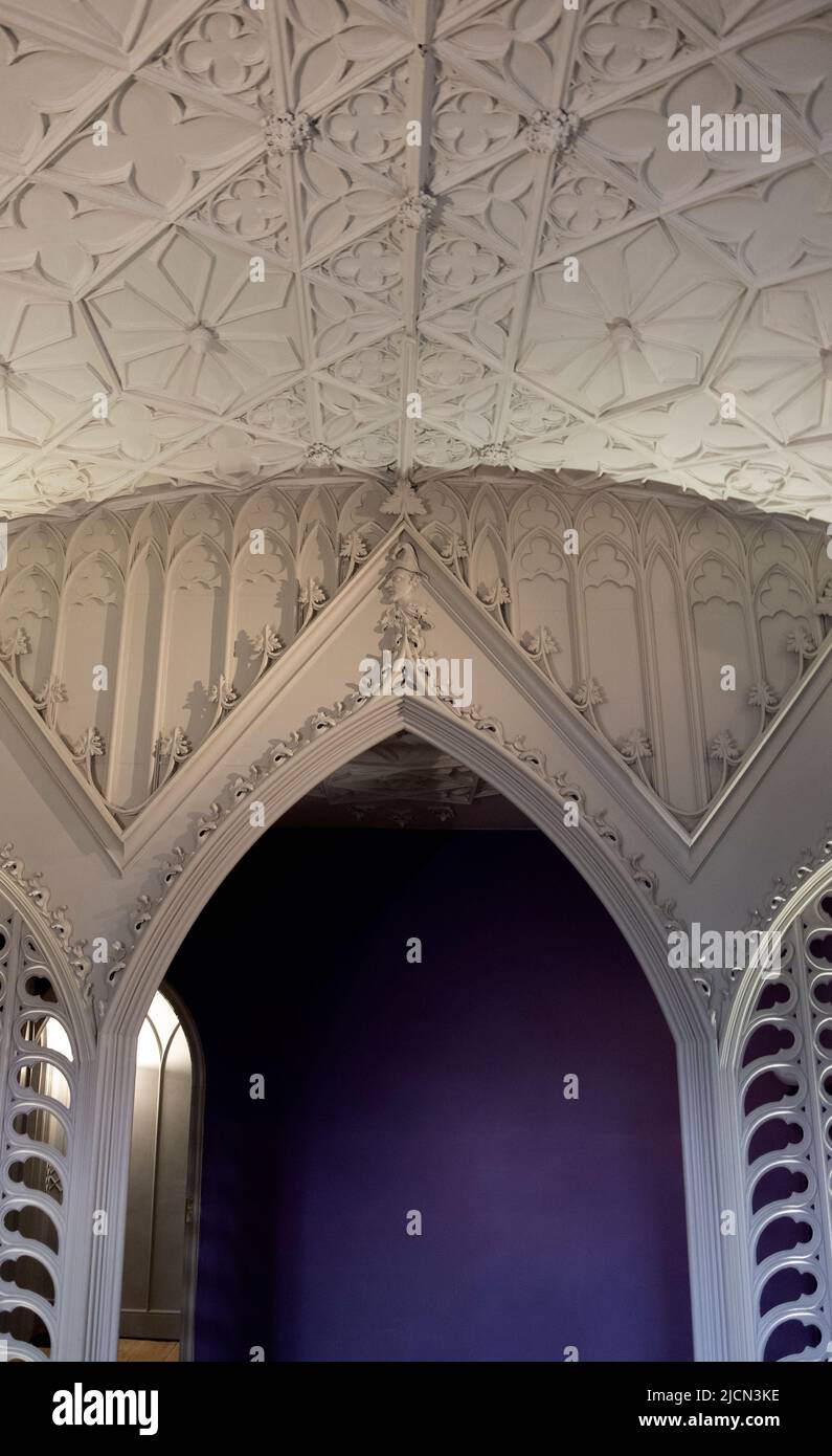Amazing Strawberry hill Gothic style house,London,UK Stock Photo - Alamy
