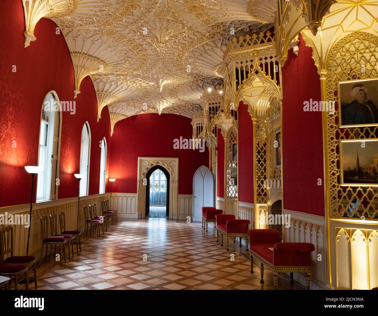 Amazing Strawberry hill Gothic style house,London,UK Stock Photo - Alamy