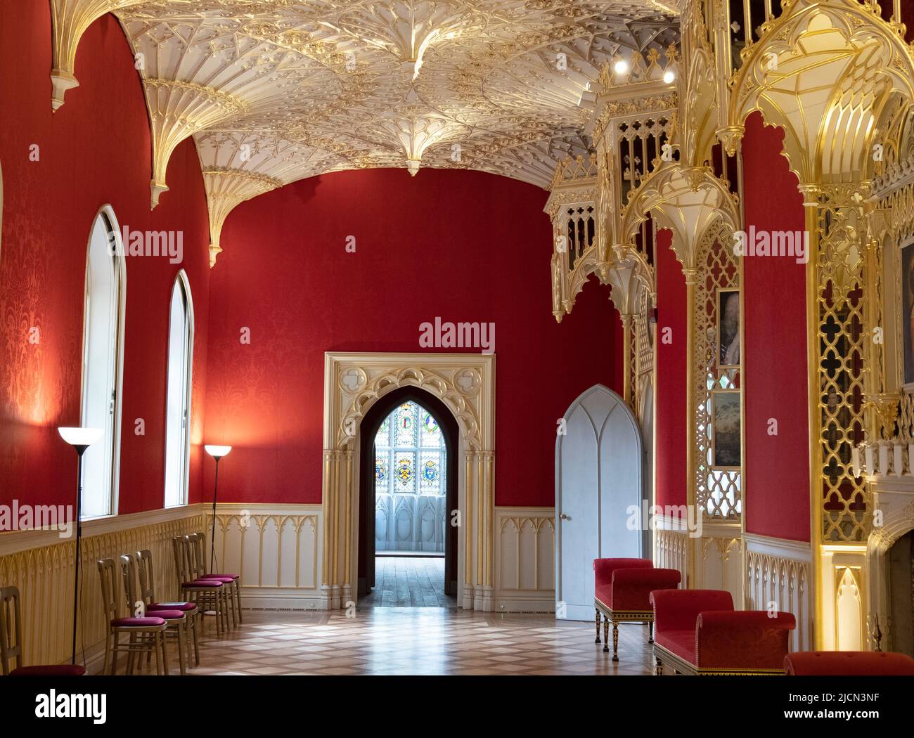 Amazing Strawberry hill Gothic style house,London,UK Stock Photo - Alamy