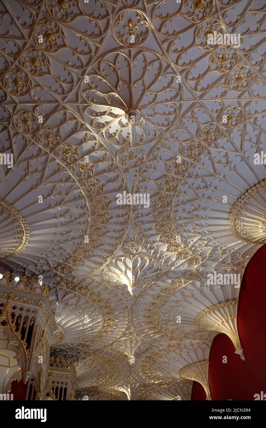 Amazing Strawberry hill Gothic style house,London,UK Stock Photo - Alamy