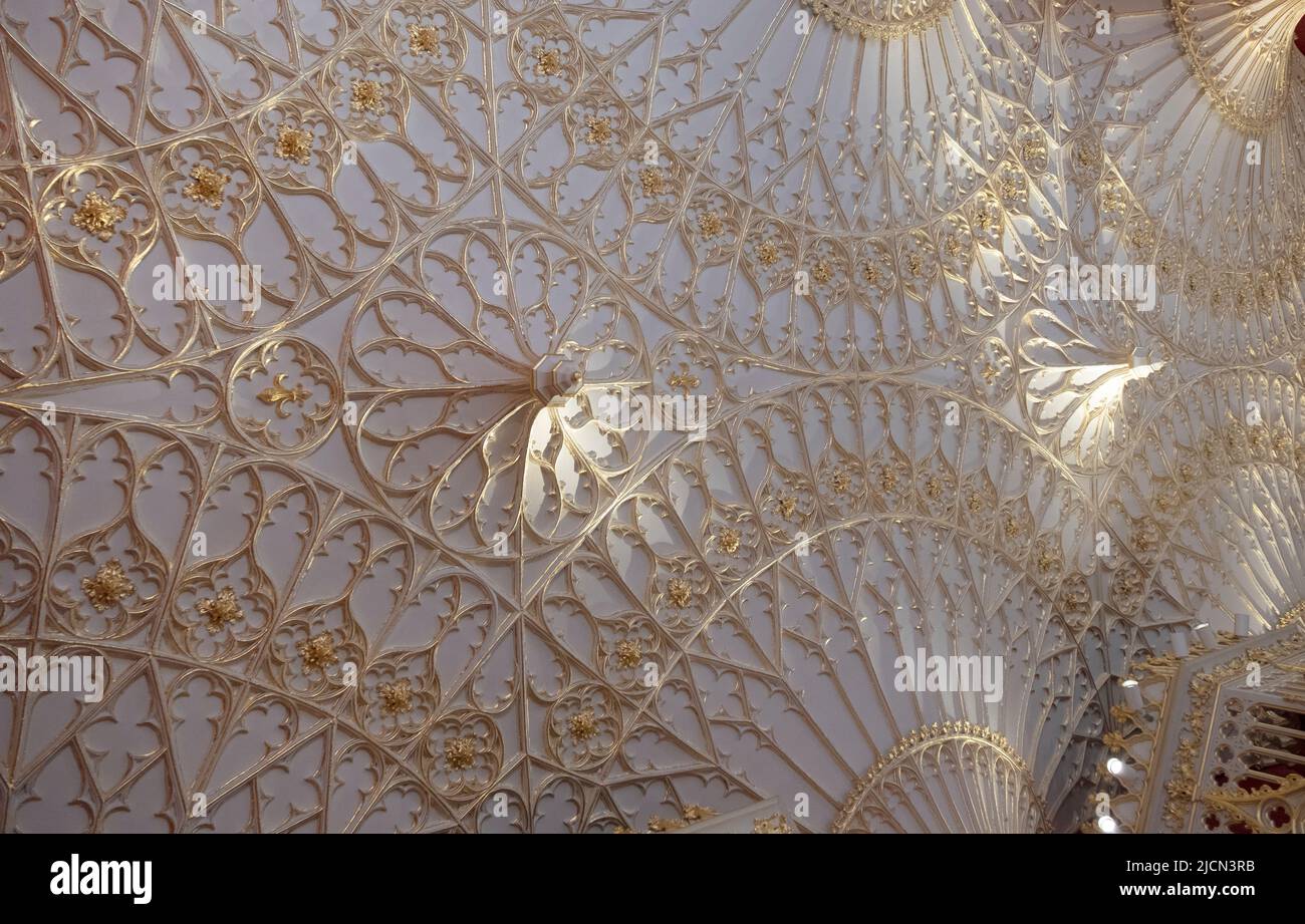 Amazing Strawberry hill Gothic style house,London,UK Stock Photo - Alamy