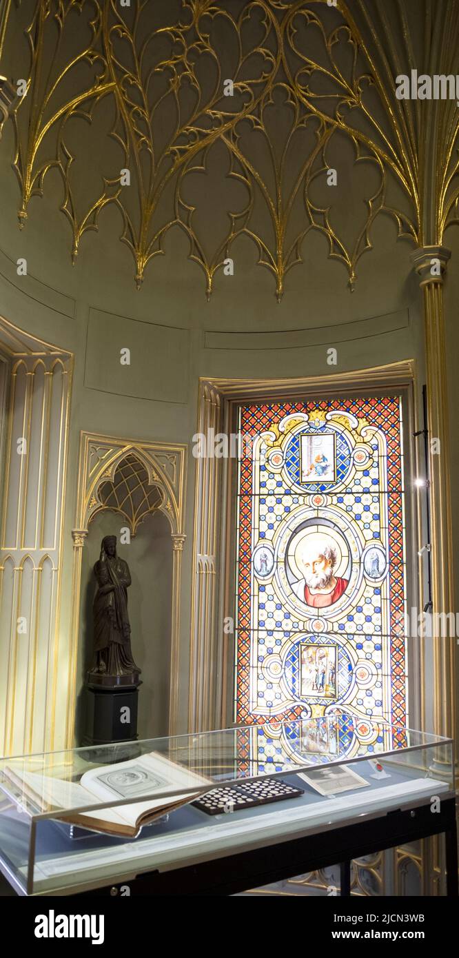 Amazing Strawberry hill Gothic style house,London,UK Stock Photo - Alamy