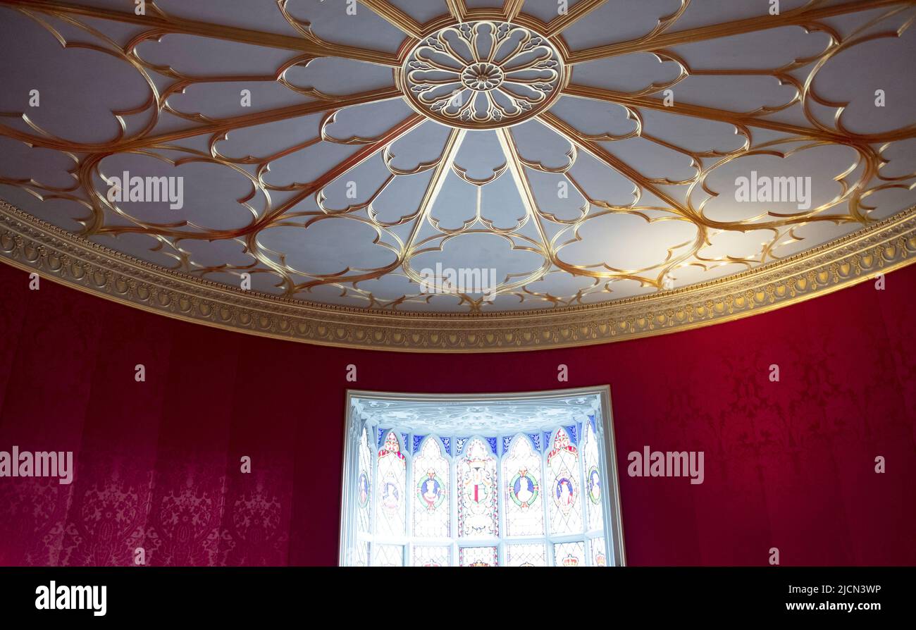 Amazing Strawberry hill Gothic style house,London,UK Stock Photo - Alamy