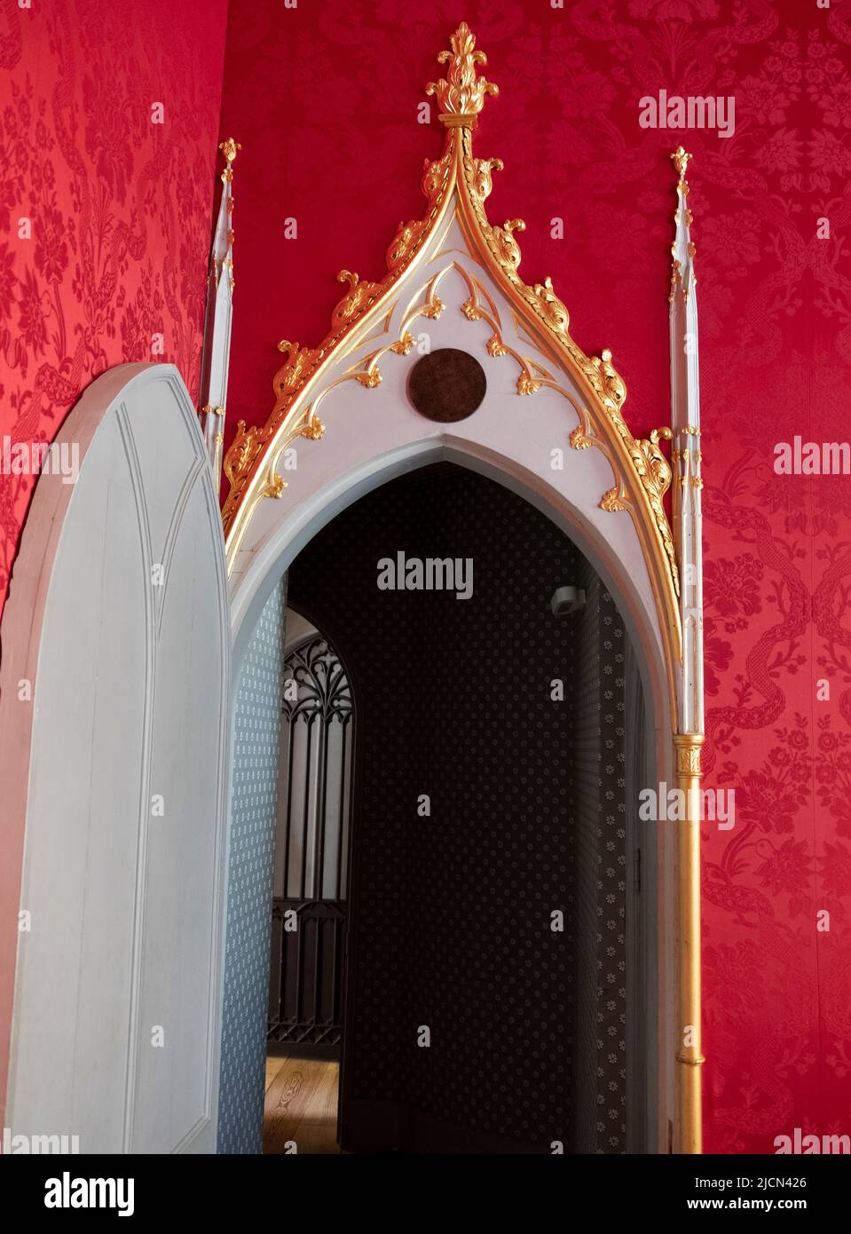 Amazing Strawberry hill Gothic style house,London,UK Stock Photo - Alamy