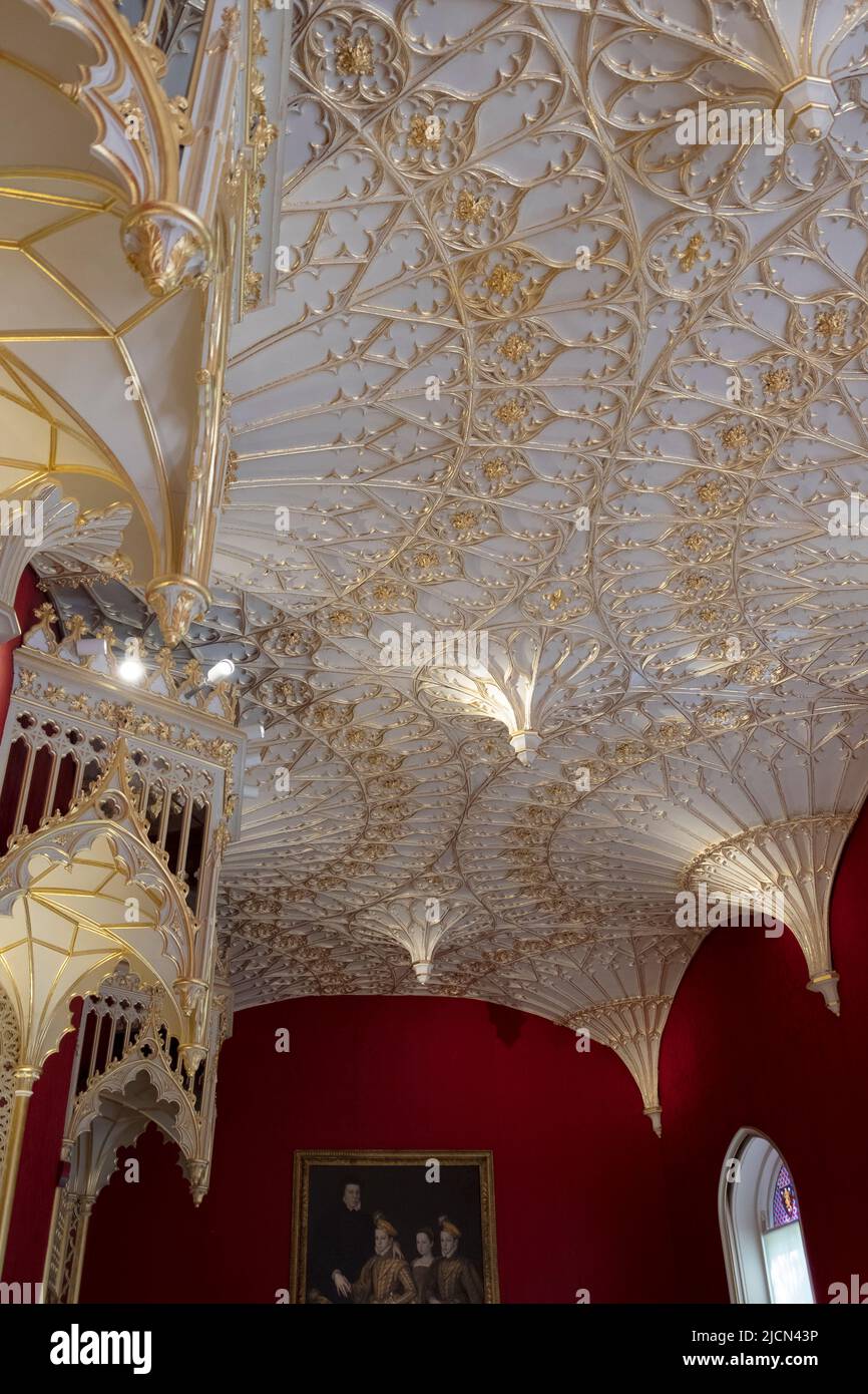 Amazing Strawberry hill Gothic style house,London,UK Stock Photo - Alamy