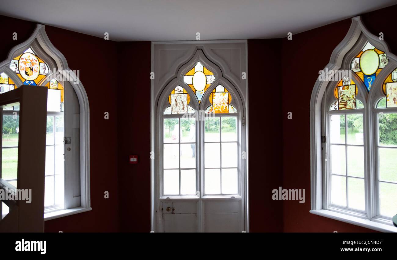 Amazing Strawberry hill Gothic style house,London,UK Stock Photo - Alamy